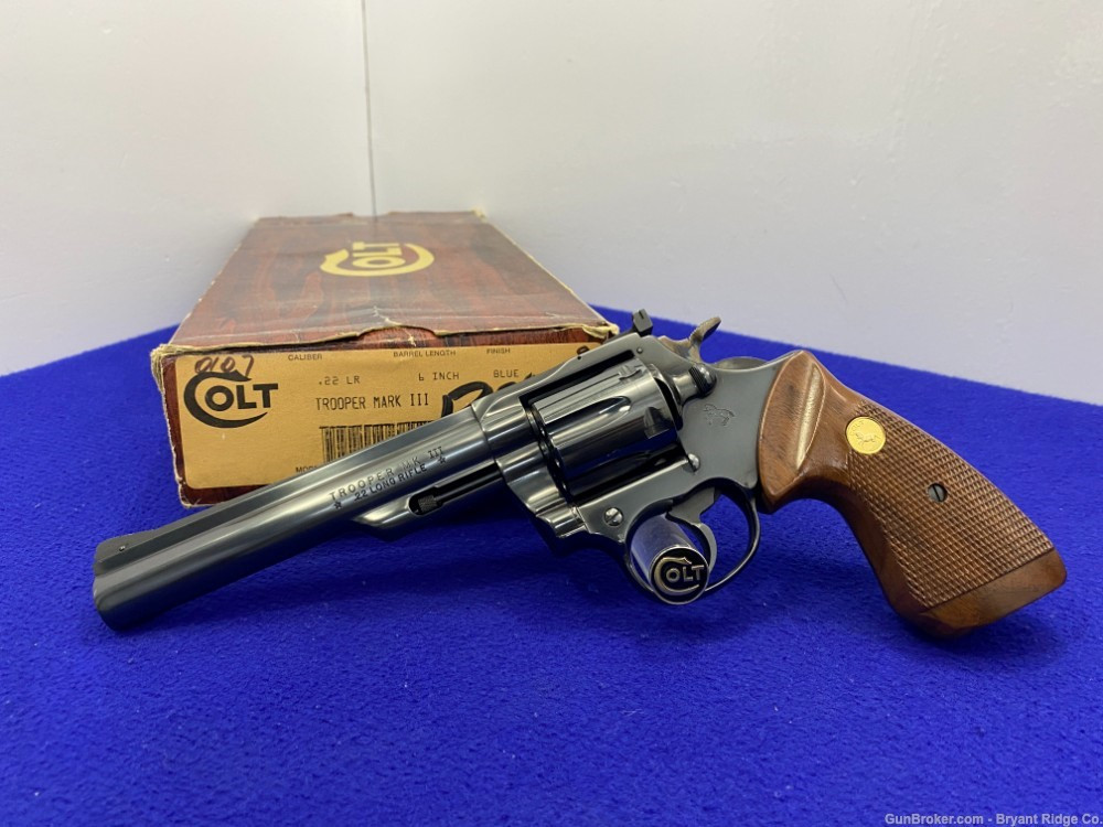 *SOLD* 1980 Colt Trooper MKIII .22LR Blue 6" -TIMELESS COLT REVOLVER ...