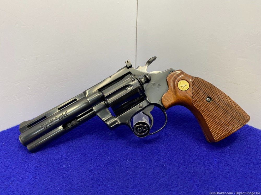 *SOLD* 1981 Colt Diamondback .22 LR Blue 4" *INCREDIBLE SERPENT COLT ...