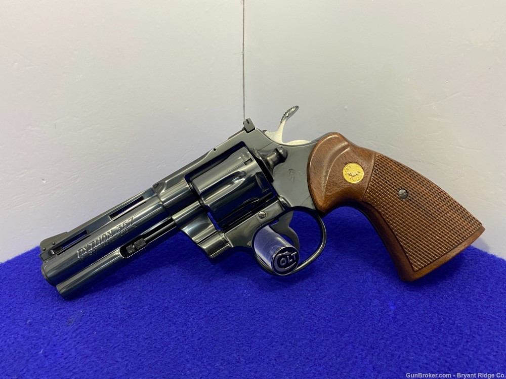 *SOLD* 1979 Colt Python .357 Mag Blue 4" *ICONIC SNAKE-SERIES REVOLVER*