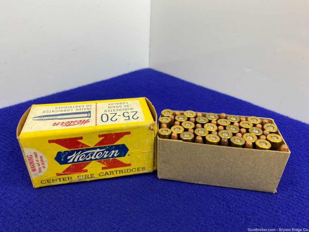 *SOLD* VINTAGE Western .25-20 Win 50Rds *EXTREMELY COLLECTIBLE AMMO*
