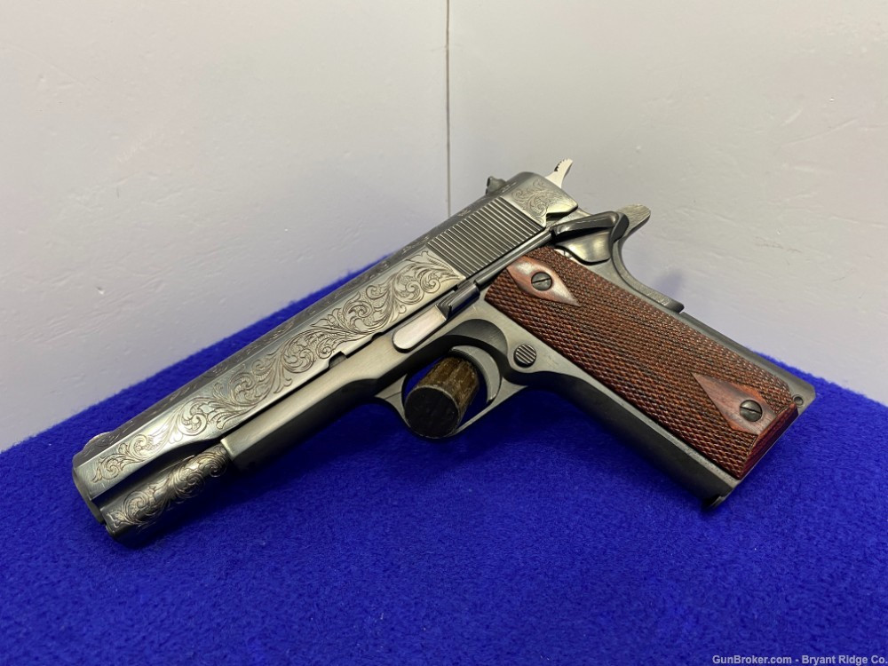 *SOLD* Springfield Armory 1911-A1 .45ACP Blue 5" *AMAZING SCROLL ...