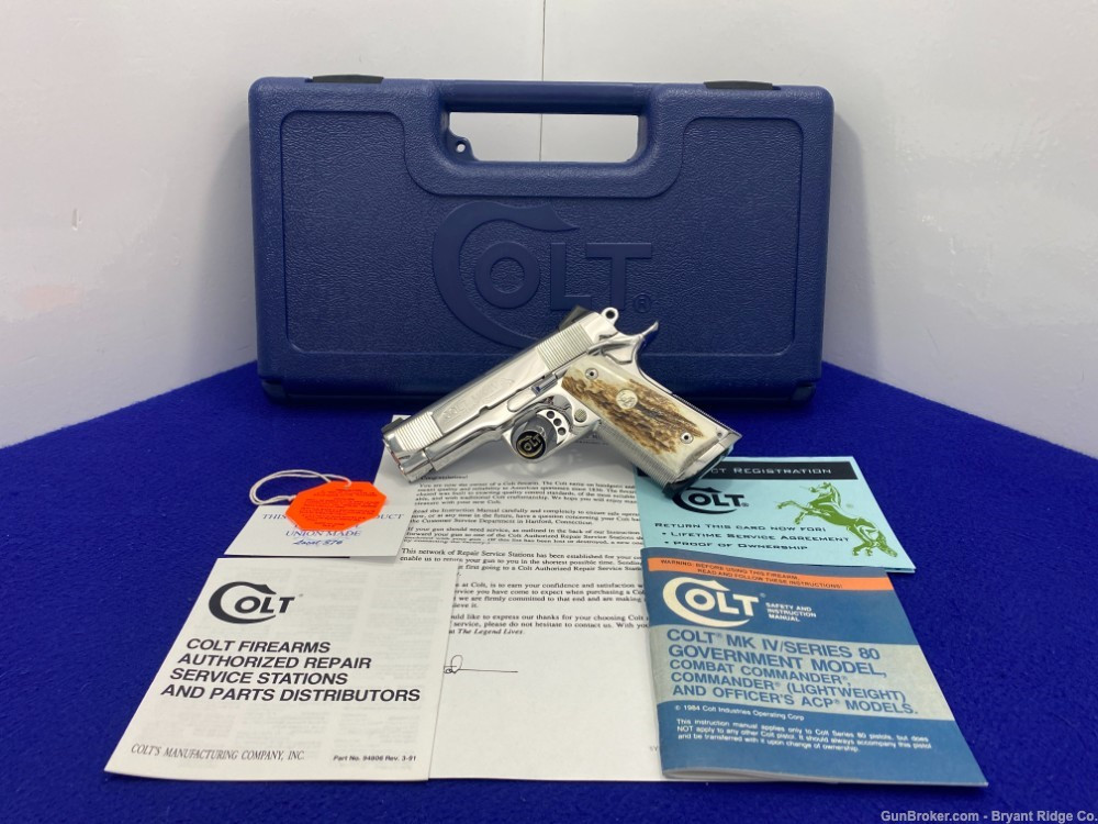 *SOLD* 1990 Colt Wilson Combat Special Officers Red Stag *RARE WILSON ...