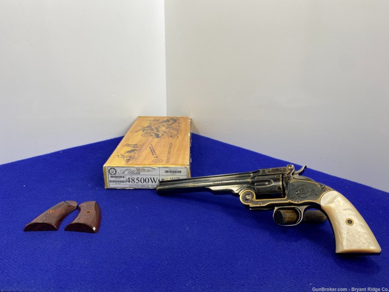 *SOLD* Uberti 1875 Schofield Top Break .45 Colt Blue *AMAZING ENGRAVED ...