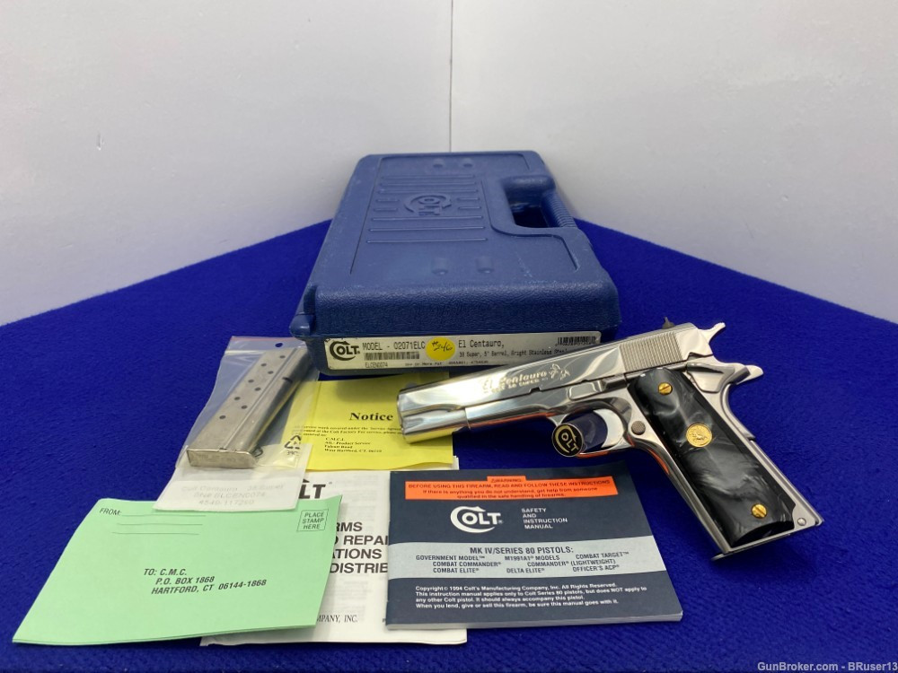 *SOLD* 1997 Colt El Centauro .38 Super *RARE LEW HORTON SPECIAL EDITION ...