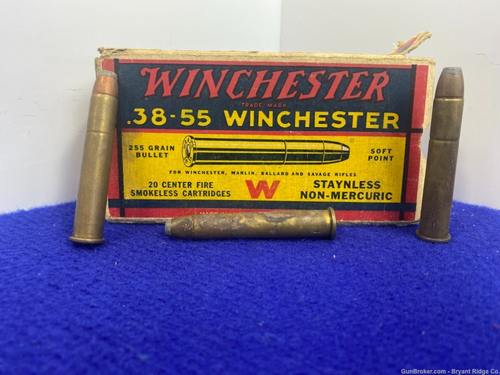 *SOLD* VINTAGE Winchester .38-55 Winchester 19 Rounds *IDEAL COLLECTORS ...
