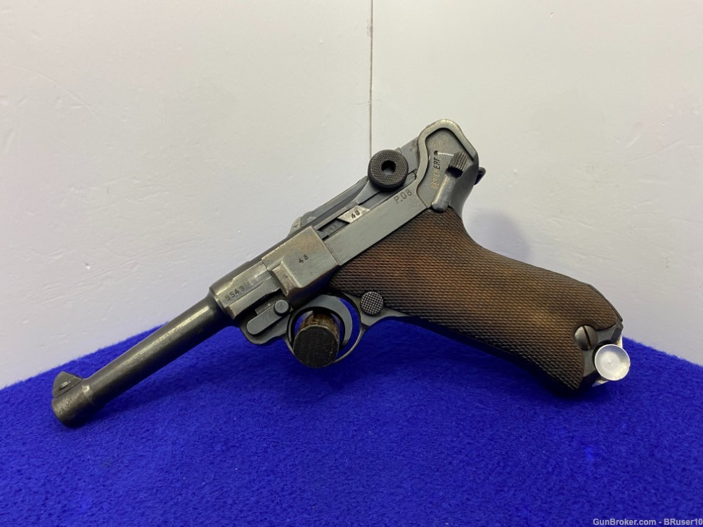 *SOLD* 1941 Mauser P.08 Luger BYF 9mm Blue *AWESOME BROWN RECLUSE LUGER ...