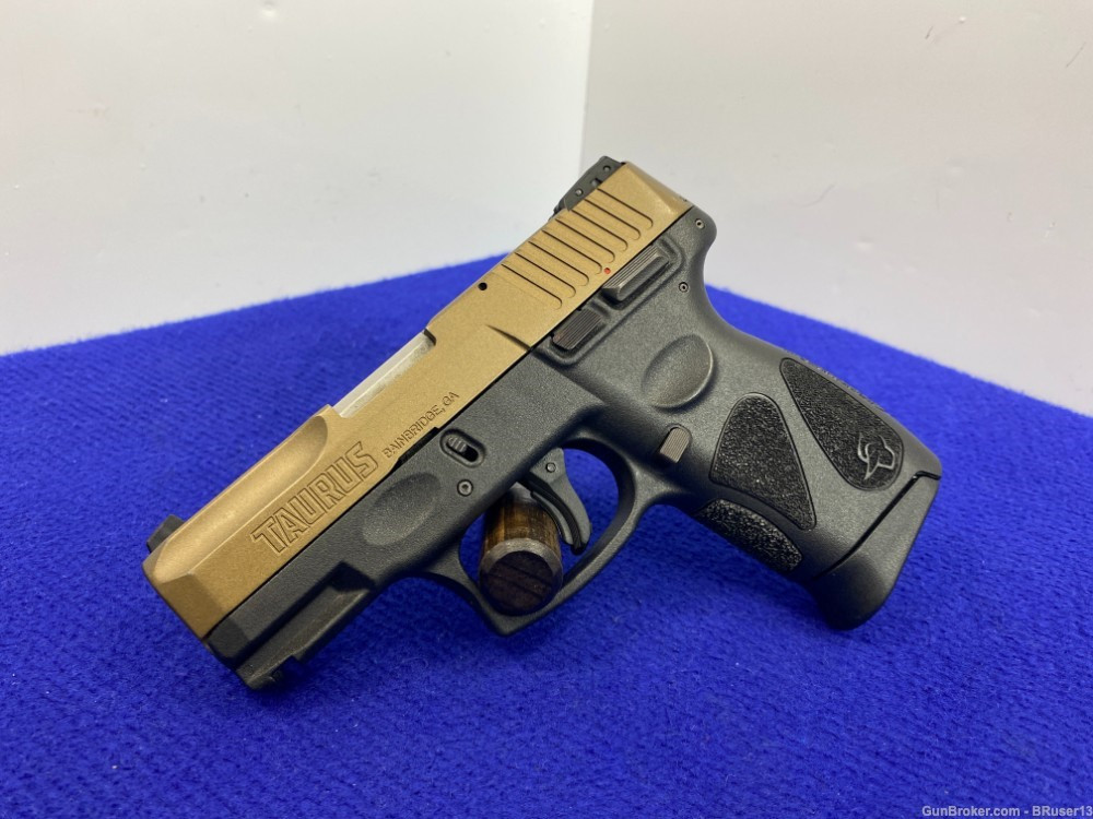 *SOLD* Taurus G2c 9mm Para 3.25" *EYE-CATCHING BURNT BRONZE CERAKOTE SLIDE*