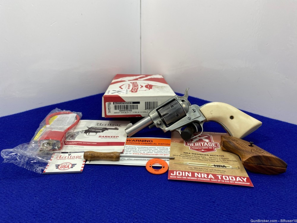 *SOLD* Heritage Barkeep .22LR White 2" *AWESOME SINGLE-ACTION REVOLVER*