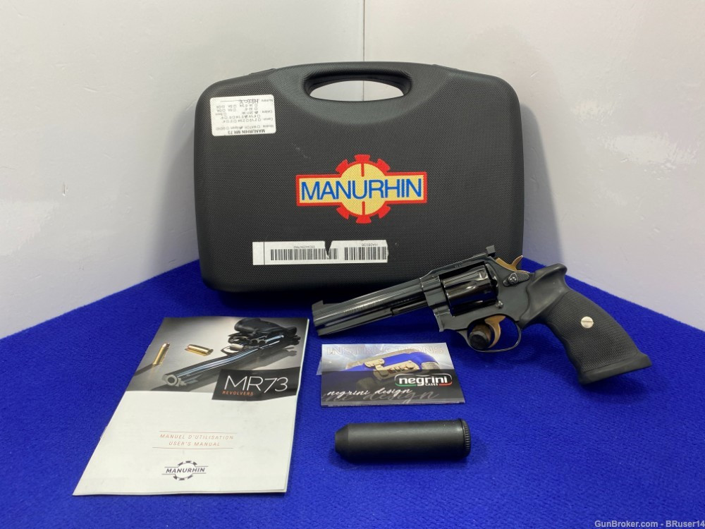 *SOLD* Manurhin MR73 Sport .357 Mag Blue 5.25" *INCREDIBLE DOUBLE ...