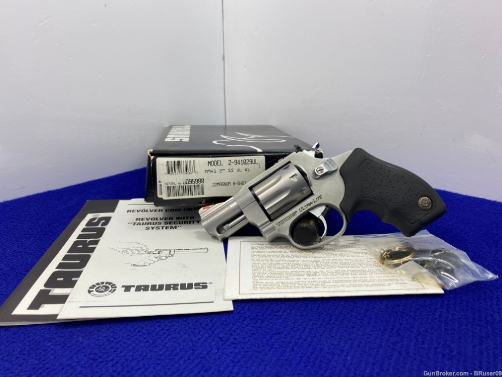 *SOLD* Taurus 941 Ultra-Lite .22 Magnum Stainless 2" *EXCELLENT 8-SHOT ...