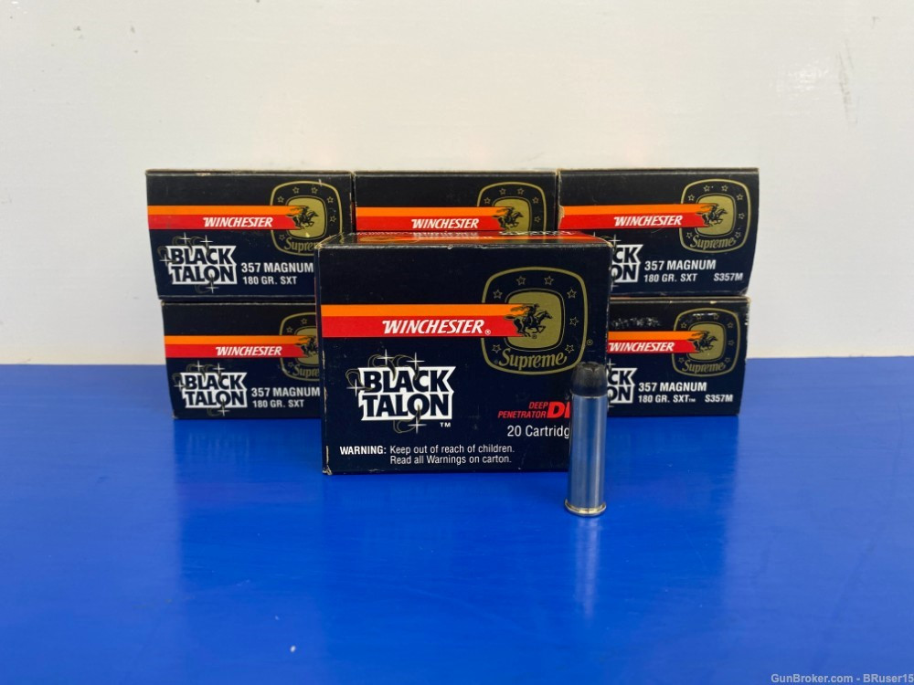 *SOLD* 140 Rounds Winchester Black Talon DP .357 Mag *SCARCE ...