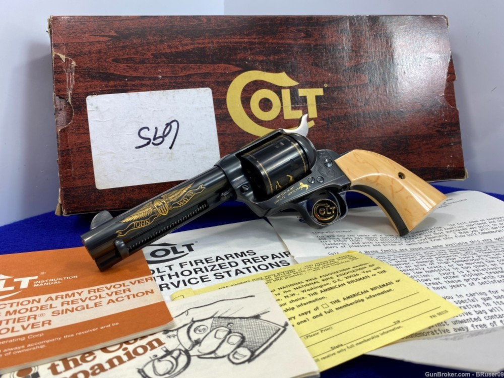 *SOLD* 1982 Colt Single Action Army .45 Colt -JOHN WAYNE Only 3,100