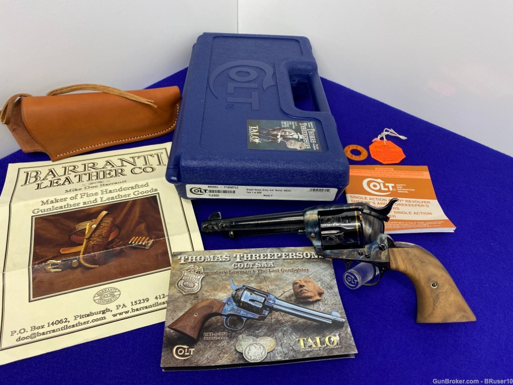 *SOLD* TALO Colt Single Action Army .45 Royal Blue *35/350 THOMAS ...