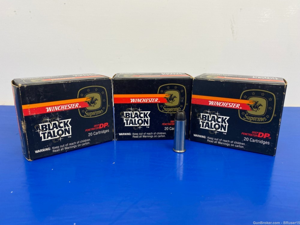 *SOLD* 60 Rounds Winchester Black Talon .44 Rem. Mag *COLLECTIBLE ...