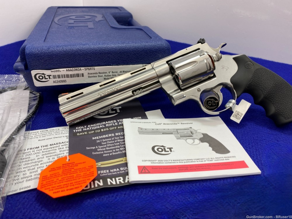 *SOLD* 2023 Colt Anaconda .44 Mag Stainless 6" *THE BIG SNAKE REVOLVER ...