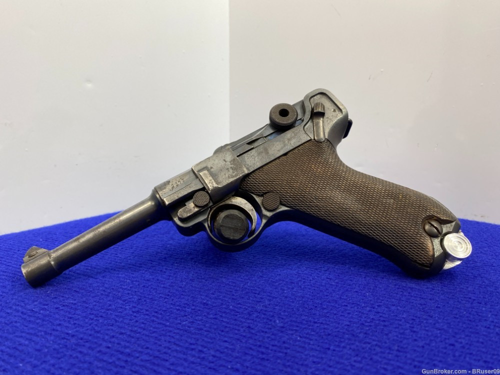 *SOLD* 1915 DWM P.08 Luger 9mm Blue 4" *COLLECTIBLE GERMAN WORLD WAR I ...