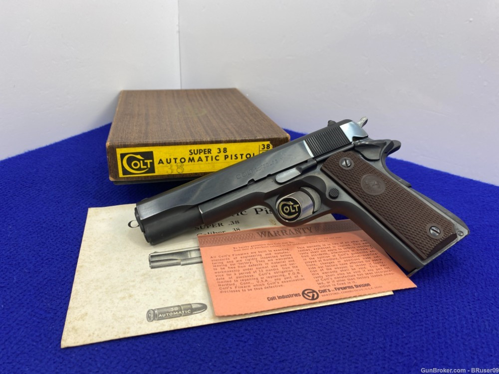 *SOLD* 1968 Colt Super 38 Automatic .38 Super *RARE PRE-70 SERIES MODEL ...