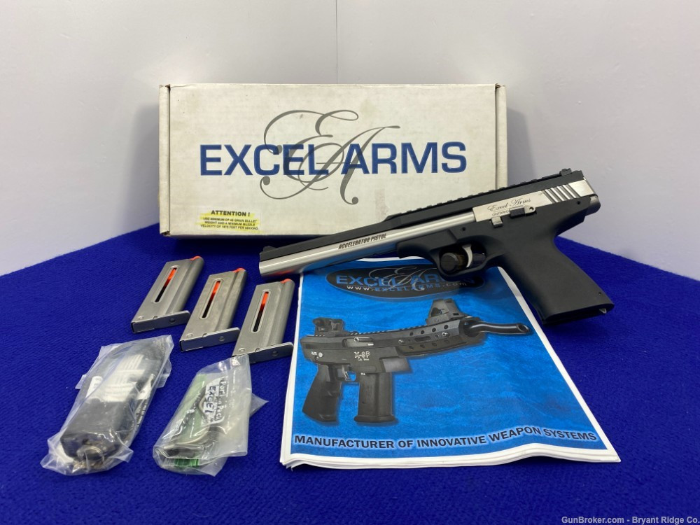 *SOLD* Excel Arms MP-22 .22 WMR Stainless 8.5" *TARGET SEMI-AUTOMATIC ...