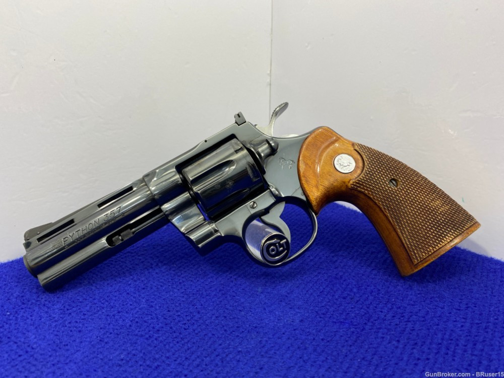 *SOLD* 1980 Colt Python .357 Mag Blue 4" *CLASSIC COLT SNAKE REVOLVER*