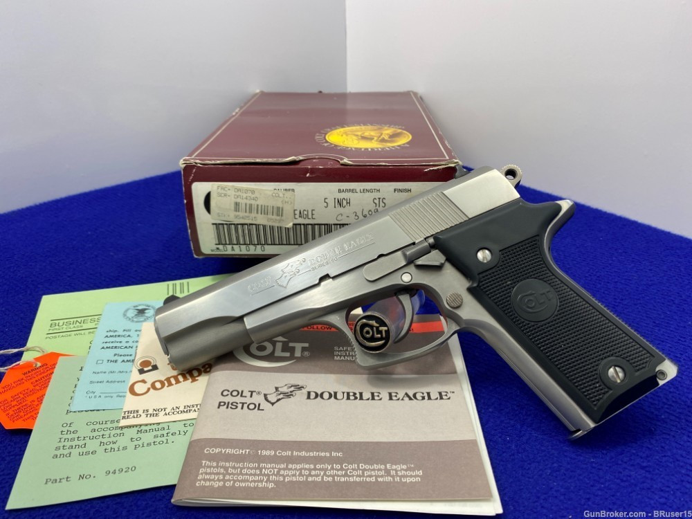 *SOLD* 1990 Colt Double Eagle .45 ACP Stainless 5" *1ST YEAR PRODUCTION*