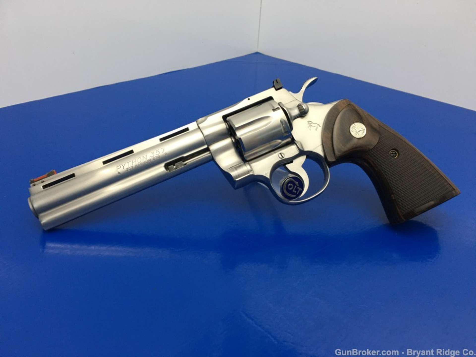1985 Colt Python .357 Mag Stainless 6" *LEGENDARY SNAKE SERIES REVOLVER ...