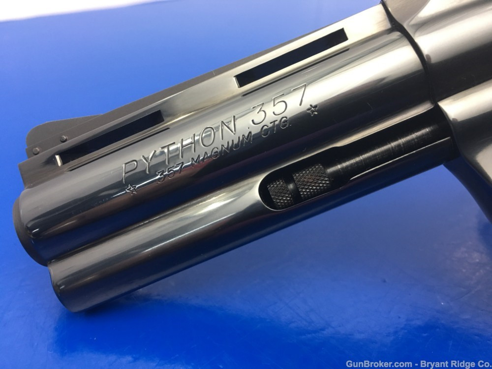 1972 Colt Python 4" Colt Royal Blue .357 Mag *EXCEPTIONAL 2nd GEN ...