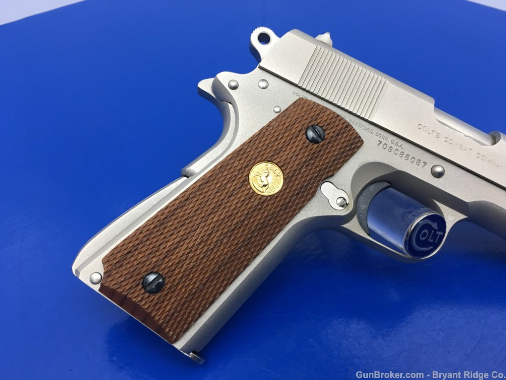 Colt Combat Commander Series 70 .45acp *ULTRA RARE SATIN NICKEL MODEL ...
