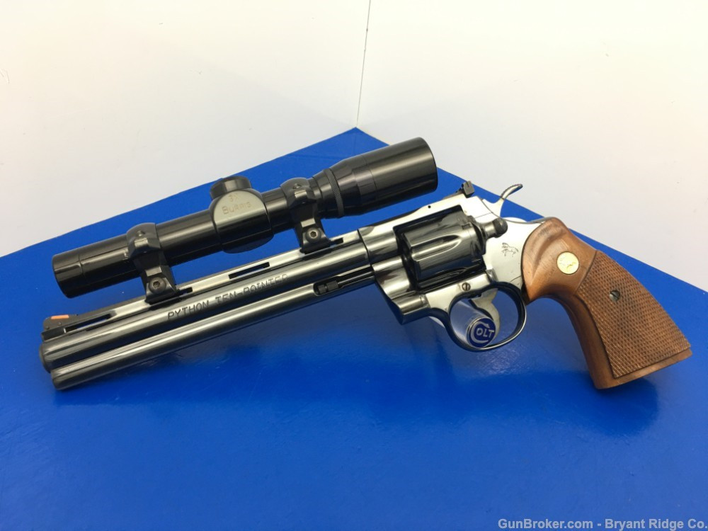 1988 Colt Python Ten-Pointer .357mag 8" *SUPER RARE 1 OF 250 EVER MADE ...