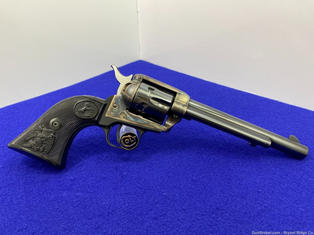 *SOLD* 1976 Colt Peacemaker .22 LR Blue 6" *SCARCE DUAL CYLINDER MODEL ...