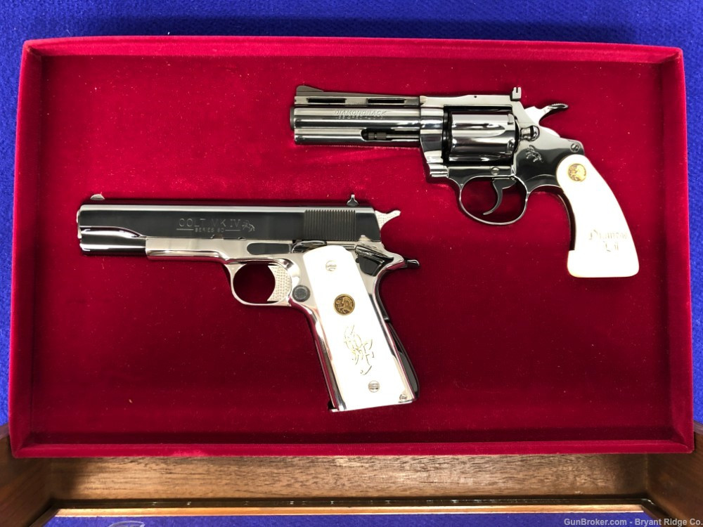 1987 Colt "His & Hers" Presentation Set *PERSONAL SET OF COLT PRESIDENT ...