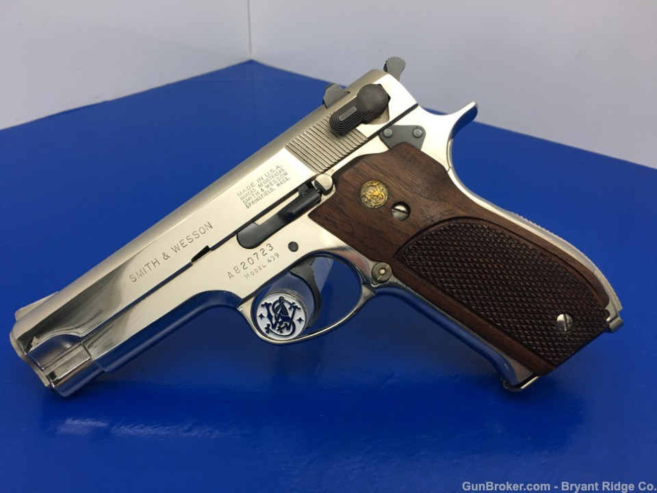 1983 Smith Wesson 439 9mm Model 4" *ULTRA RARE NICKEL - Bryant Ridge