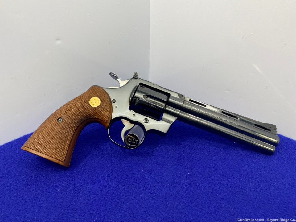 *SOLD* 1956 Colt Python .357 Mag Blue 6" *EXTREMELY EARLY 4 DIGIT ...