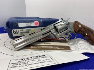 *LIVE* Vintage 1998 Colt Python Elite .357 Stainless 6" -COLT CUSTOM ...