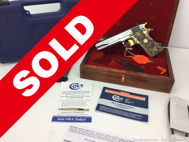 Colt Rattlesnake 5" .45acp 24K Engraved *RARE TITANIUM FINISH* - Bryant ...