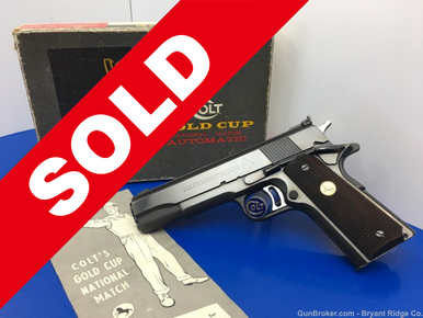 1968 Colt Gold Cup National Match PRE-70 SERIES - Bryant Ridge