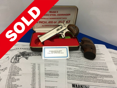 American Derringer M-4 Alaskan Survival Model 4" Stainless *EXCEPTIONAL ...