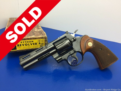 1963 Colt Python .357 Mag Blue 4" *LEGENDARY COLT SNAKE* - Bryant Ridge