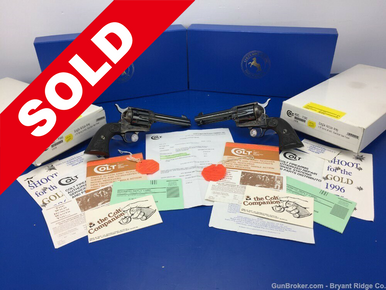 Colt Single Action Army .45 Colt 4.75" *CONSECUTIVE SERIAL NUMBER SAA ...