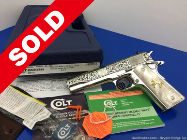 Colt Government Series 70 Samuel Colt .45 Acp *1 OF ONLY 500 EVER MADE ...