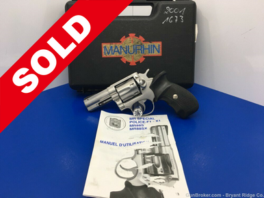 Manurhin MR 88 .38 Spl Stainless 3" *AMAZING FRENCH MADE REVOLVER ...