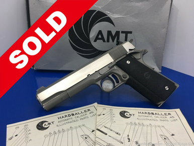 AMT Government Combat Model .45 Acp Stainless *AWESOME SEMI-AUTO ...