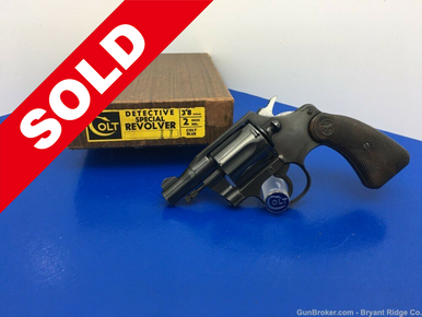 1951 Colt Detective Special .38 Special Blue 2" *UNSHROUDED EJECTOR ROD ...
