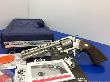 *SOLD* Colt Python .357 Mag 6" *COLT CUSTOM SHOP FACTORY ENGRAVED MODEL ...
