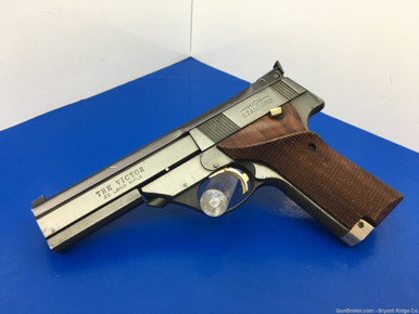 *SOLD* High Standard "The Victor" .22 Lr Blue 4.5" *RARE SOLID RIB ...