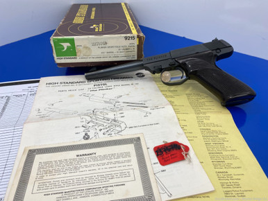 *SOLD* 2011 High Standard Plinker .22 LR Blue 6 1/2" *BEAUTIFUL BLUE ...