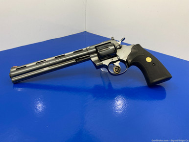 *SOLD* 1970 Colt Python .41 Magnum *CUSTOM TARGET* Awesome Royal Blue 8 ...