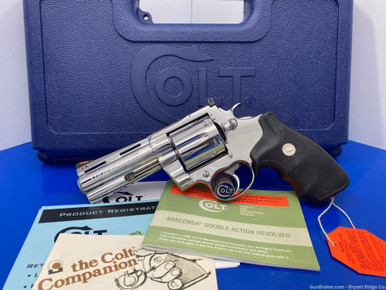*SOLD* 1994 Colt Anaconda *ULTRA RARE .45 COLT - 4" BARREL - BRIGHT ...