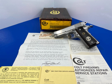 *SOLD* 1985 Colt Commanding Officer .45acp Stainless 3.5" *1 OF ONLY ...