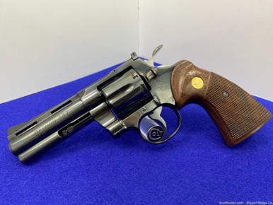 *SOLD* 1978 Colt Python .357 Mag Royal Blue 4" *LEGENDARY SNAKE SERIES ...