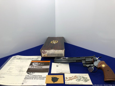 *SOLD* 1981 Colt Python Target .38spl Blue 8" *ULTRA RARE MODEL* 1 of ...